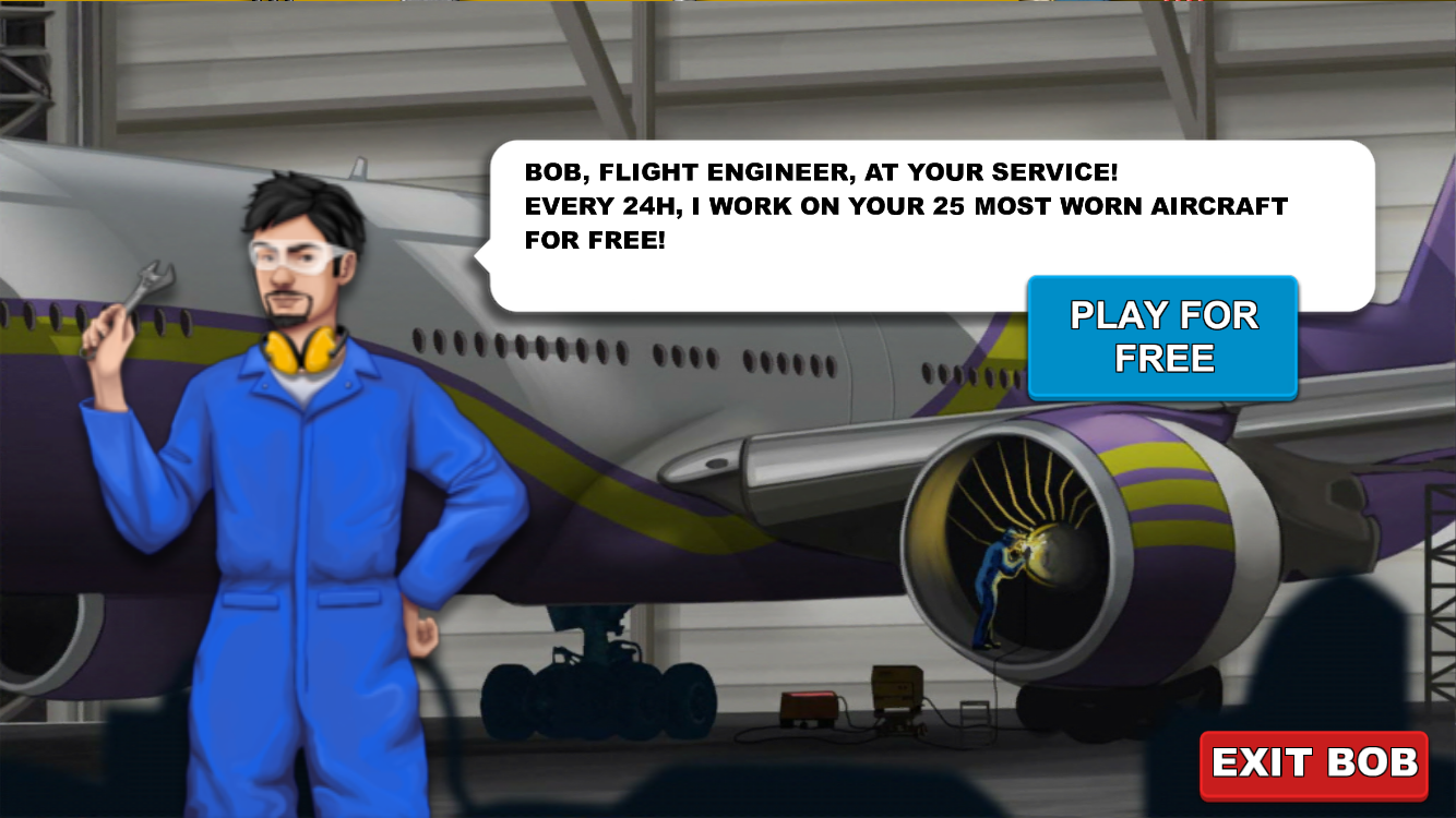 📱Mobile : repair my aircraft with Bob – Airlines-Manager Help
